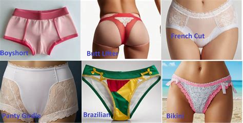 13 Styles And Types Of Womens Underwear For Your Body Shape