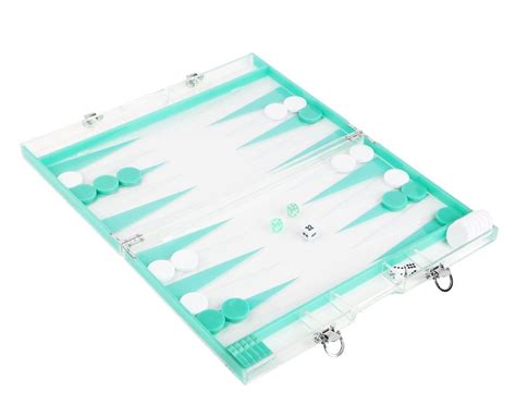 Neon Lucite Backgammon Sunnylife Backyard Toys Backgammon