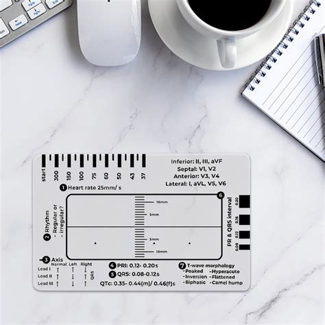 1 2pcs Ecg 7 Step Ruler Ecg Ruler Ecg Reference Guide For Ecg Ekg Interpretation Shopee Malaysia