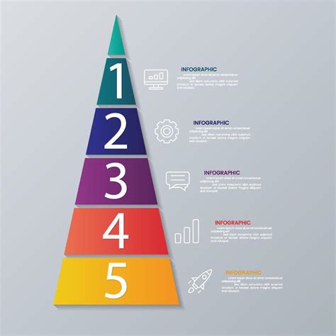 5 Step Triangle Chart 55316820 Vector Art At Vecteezy