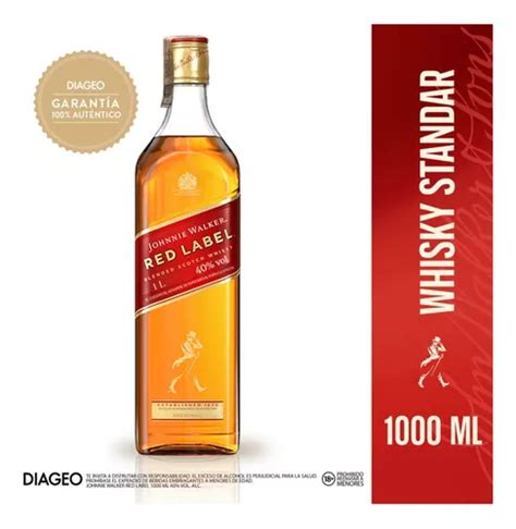 Johnnie Walker Red Label Combo Ml A 32 Cuotas Sin Interés