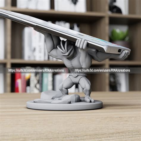Stl File Machamp Phone Holder 3d Print Model From Pokemon・design To