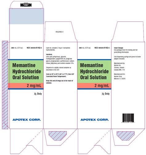 Dailymed Memantine Memantine Hydrochloride Solution