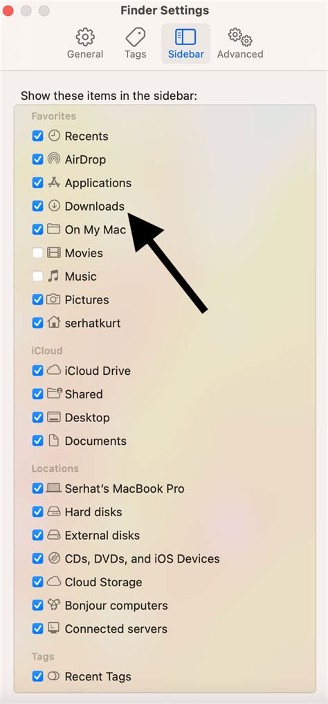 Downloads Folder Disappeared From The Finder Sidebar How To Restore • Macreports