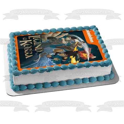 The Legend Of Korra Mako Bolin Sokka Book One Edible Cake Topper Image