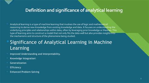 Analytical Learning In Machine Learnings Pptx