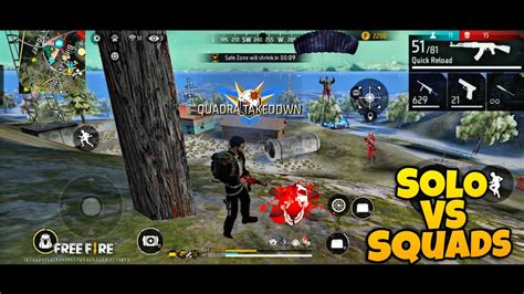 Free Fire Squad Gameplay Youtube