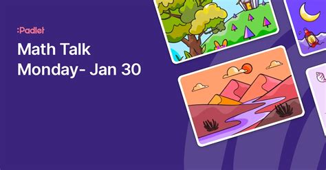 Math Talk Monday Jan 30