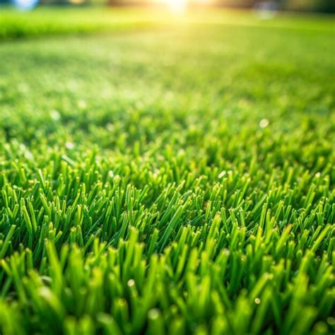Artificial Grass Background Premium Ai Generated Image
