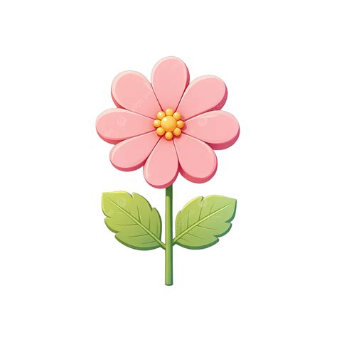 분홍색 꽃 노란색 수술 분홍색 꽃 노란색 Png 일러스트 및 Psd 이미지 무료 다운로드 Pngtree