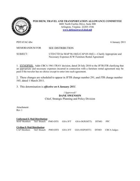 Per Diem Travel And Transportation Allowance Dtmo