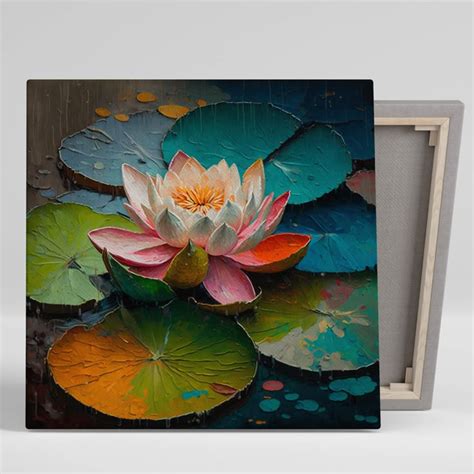 Lotus Flower Wall Art Canvas Or Poster Floral Wall Decor Pink