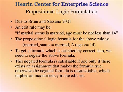 Ppt Applications Of Constraint Programming Data Error Detection And Manpower Planning In The