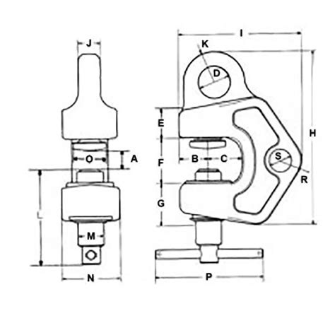 Kito Eagle Multi Directional Screw Type Lifting Clamps Model Sbba Hv85 600 Handling