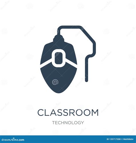 Classroom Computer Mouse Icon In Trendy Design Style Classroom
