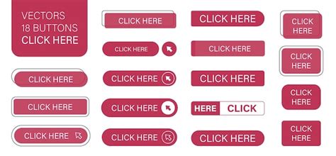 Premium Vector Set Of Vector Modern Web Buttons In Modern Color