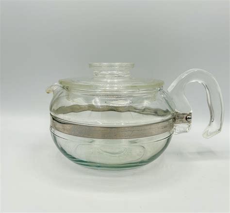 Vintage Pyrex Flameware Teapot Pyrex Flameware Coffee Pot Vintage Pyrex
