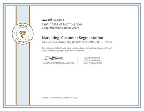Rahul Arora On Linkedin Certificate Of Completion