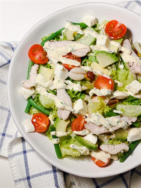 Chopped Spring Green Salad Recipe With Garlicky Herb Yogurt Dressing