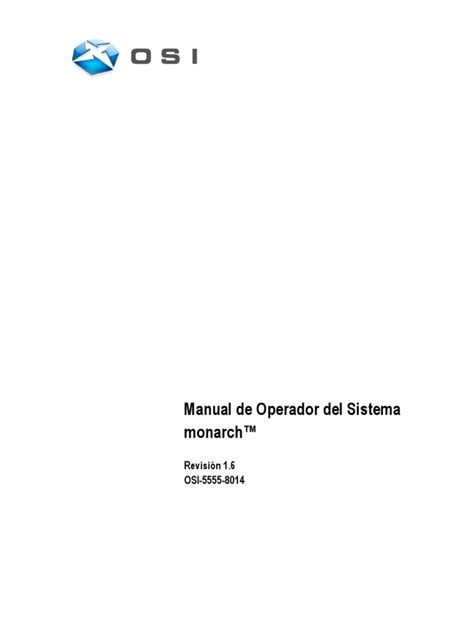 Monarch System Manual Del Operador Pdf Software Informática