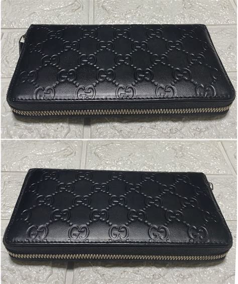 Yahooオークション 正規品 グッチgucciシマggラウンドファスナー シ