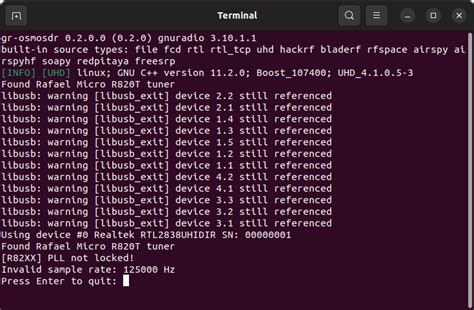 Replace USRP Block With RTL SDR Issue 57 Tapparelj Gr Lora Sdr GitHub