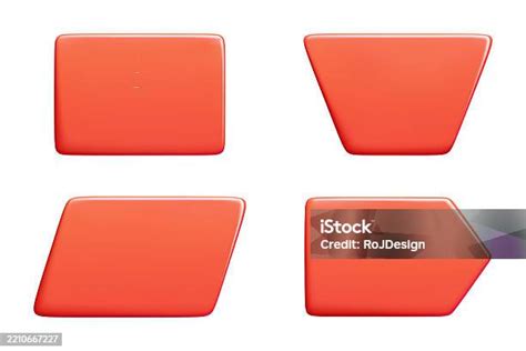 빨간색 광택 텍스트 배너입니다 밝은 사각형과 화살표 메시지 상자의 3d 벡터 일러스트 세트 0명에 대한 스톡 벡터 아트 및 기타 이미지 Istock