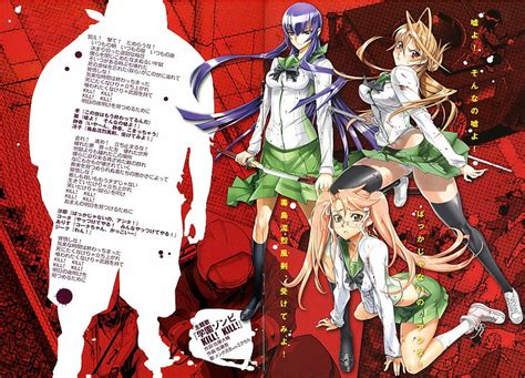 Hd Wallpaper Busujima Dead Highschool Miyamoto Rei Saeko Saya