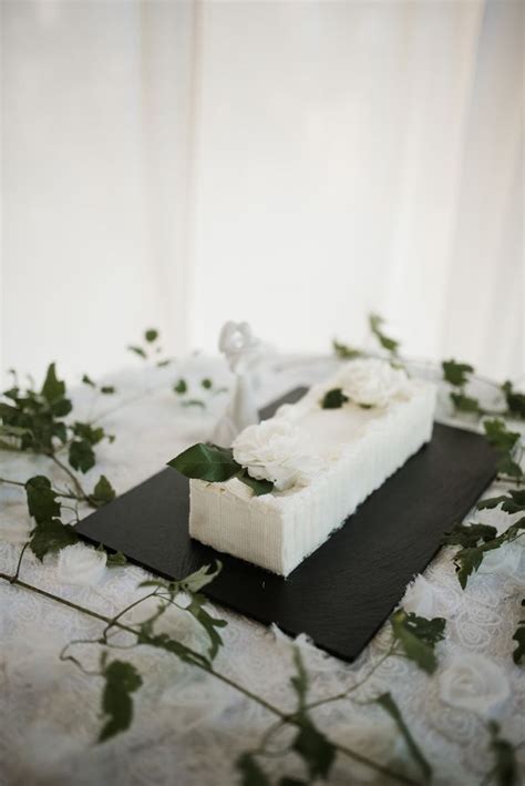 A Small Simlpe White Wedding Cake At Intimate Wedding In Vipava Valley Intimate Wedding