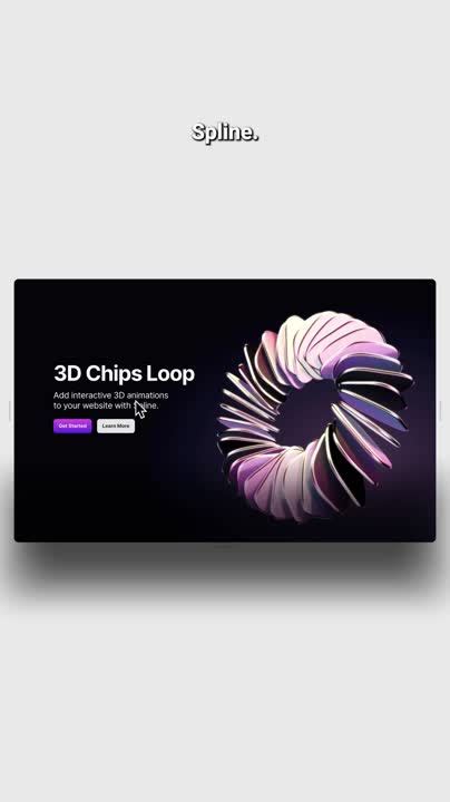 Video Spline On Linkedin Adding An Interactive 3d Design Into Framer