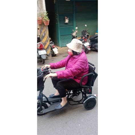 電動三輪車 可折疊代步車行動不便者適用 可訂製左手油門 亦可提供短期出租 可帶出國坐飛機 蝦皮購物