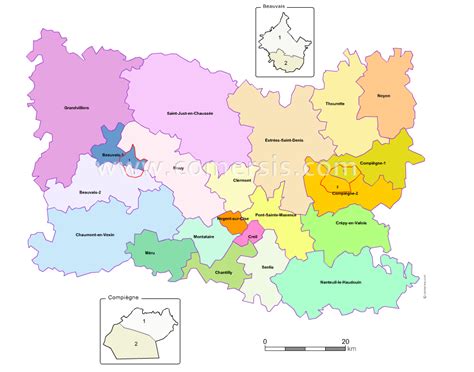 Carte Des Nouveaux Cantons De L Oise