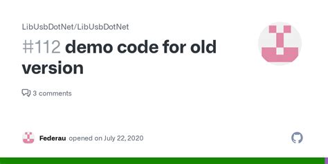 demo code for old version · issue 112 · libusbdotnet libusbdotnet · github