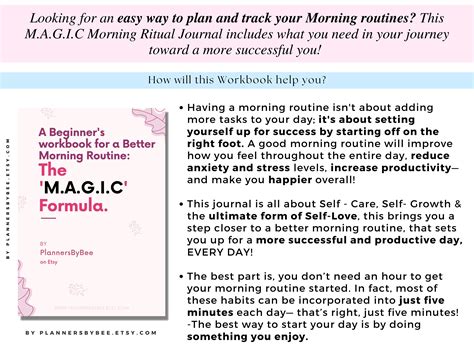 Daily Routine Templates Self Love Planner Gratitude Etsy