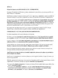 Tipo de lo Injusto en los Delitos de Acción Imprudente Derecho Penal