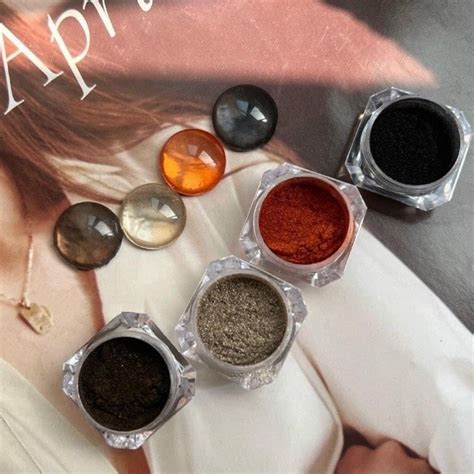Bột Tráng Gương Kim Loại Trang Trí Móng Tay Nail Set 4 Màu Tráng Gương
