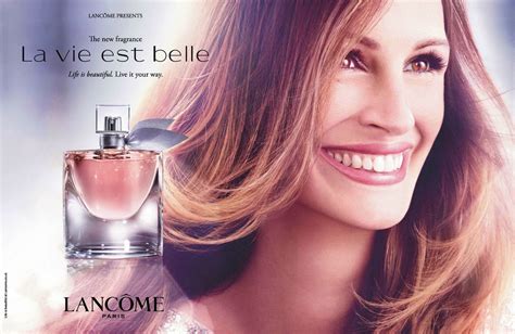 Julia Roberts dans la pub pour le parfum de Lancôme La vie Est Belle