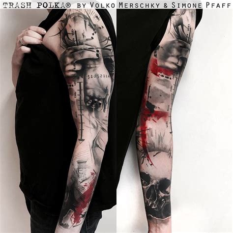 Tats Ideas Realistic Trash Polka Trash Polka Tattoo Trash Polka