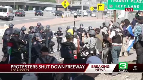 Protesters Shut Down Freeway In La