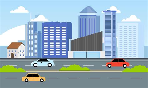 Cityscape Traffic Vector Art Icons And Graphics For Free Download