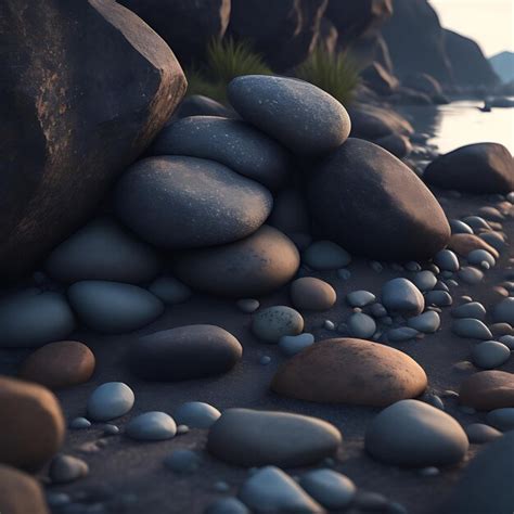 Premium AI Image Stones Rocks 4k Wallpaper AI Generated