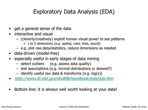 Ppt Ics Data Mining Exploratory Data Analysis And Visualization