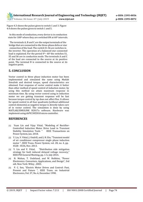Irjet Vector Control Of Three Phase Induction Motor Pdf