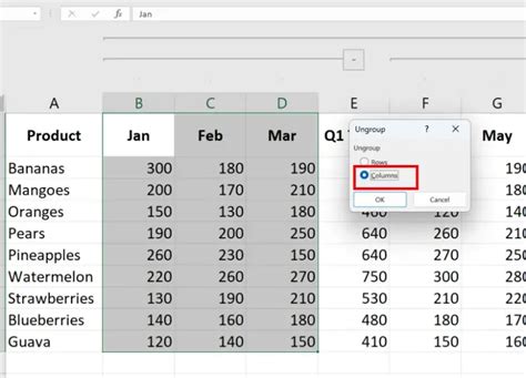 How To Ungroup Columns In Excel Geeksforgeeks