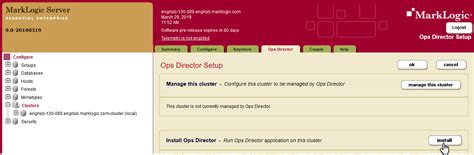 Installing And Configuring Ops Director Ops Director Guide