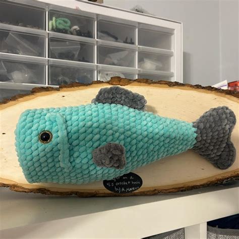 Pattern Plush Barry The Bass Pattern Instructions For Making A Bass With 3 Yarn Weights