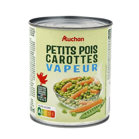 AUCHAN Petits Pois Carottes Vapeur G Pas Cher Auchan Fr