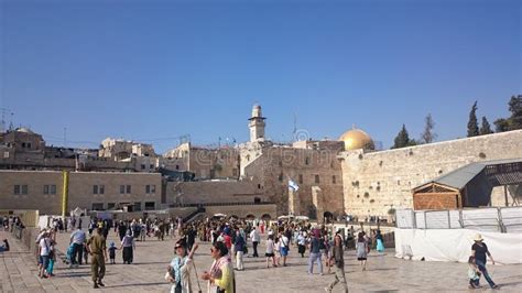 JERUSAL N ISRAEL 31 08 2015 La Pared Que Se Lamenta Del Templo