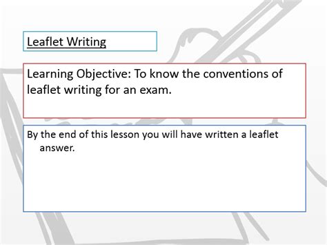 Transactional Writing Leaflets Bundle Teaching Resources