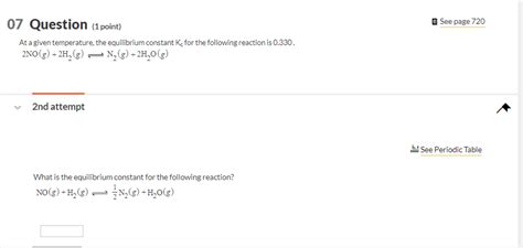 Solved 07 Question 1 Point At A Given Temperature The Chegg
